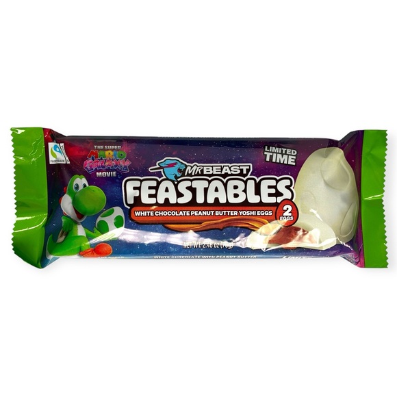 Super Mario Bros | Other | Mr Beast Feastables White Chocolate Yoshi ...